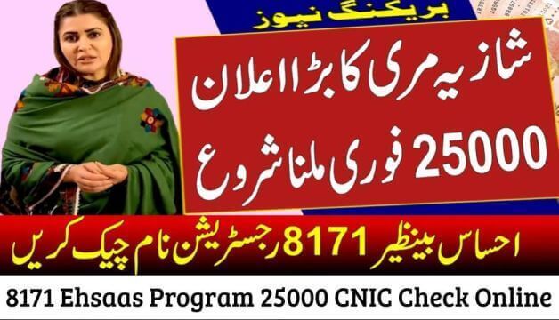8171 Ehsaas Program 25000 BISP News Update CNIC Check Online 2025 » The Educationist Hub