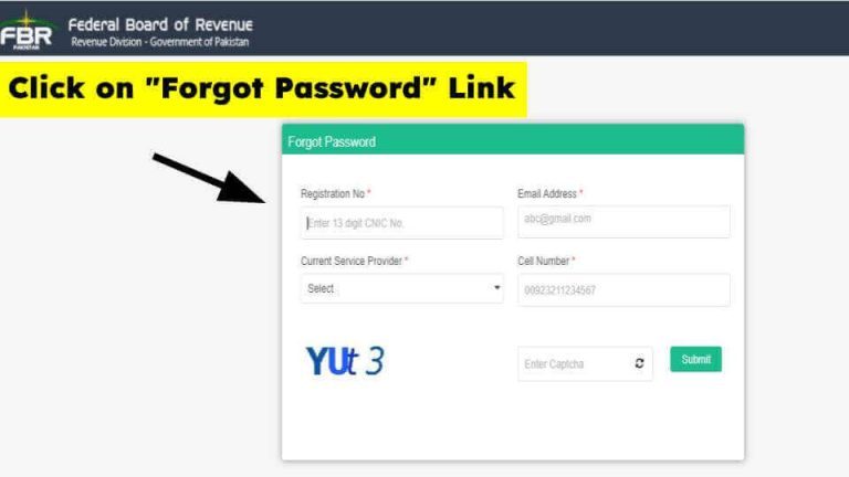 How to Recover Your FBR IRIS Password Without Email 2025 » The Educationist Hub